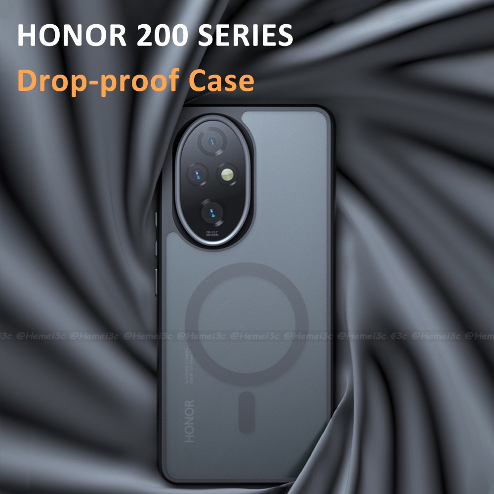 การชาร์จแบบไร้สายสําหรับ Honor 200 Pro Casing เคสโทรศัพท์พีซีแบบแข็ง ...