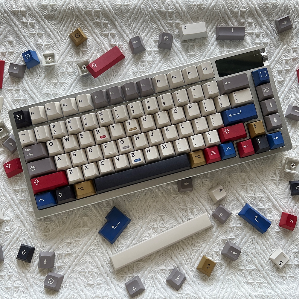 【JKDK】Retro 100 Keycap Cherry profile Dye-Sub PBT Keycaps | Shopee Thailand