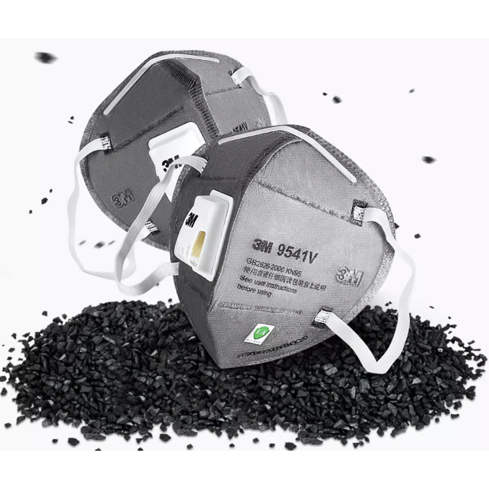 5pcs 3M 9541V หน้ากากถ่านกัมมันต์ Respirator พับหน้ากากป้องกัน PM2.5 ...