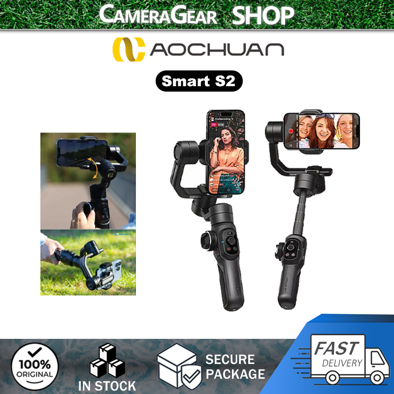 AOCHUAN Smart S2 Phone Gimbal Stabilizer Professional 3-Axis Gimble ...