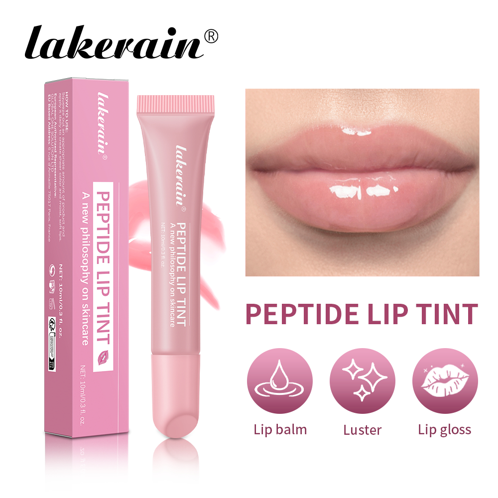 Lakerain Peptide Lip Tint Mirror Liquid Lip Gloss To Remove Dead Skin ...