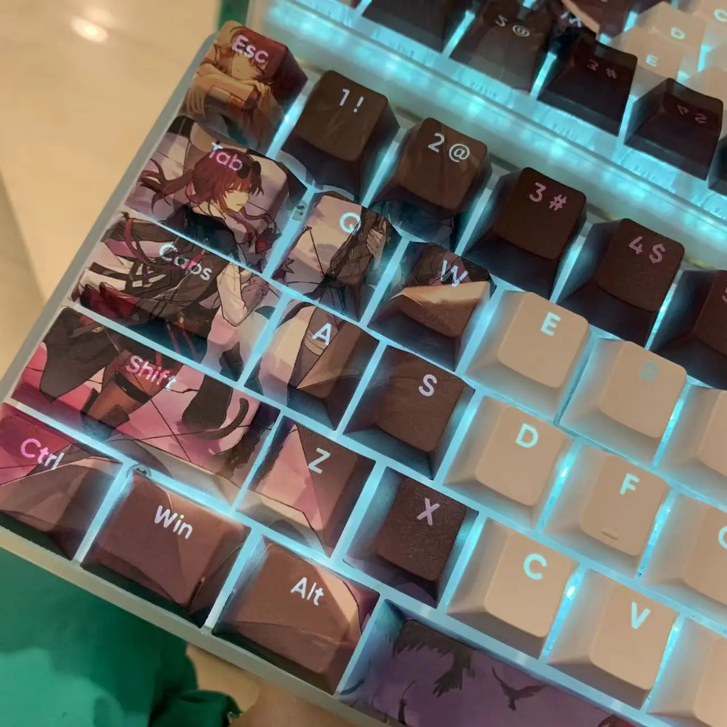 Anime Keycaps 129 คีย์ Kafka Honkai: Star Rail PBT Cherry Profile ...