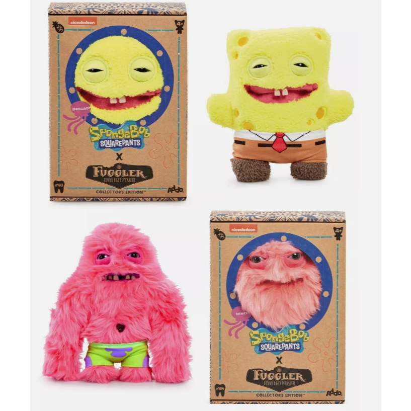 Fuggler Spongebob และ Patrick Set ตลกน่าเกลียดมอนสเตอร์นุ่มของเล่น ...