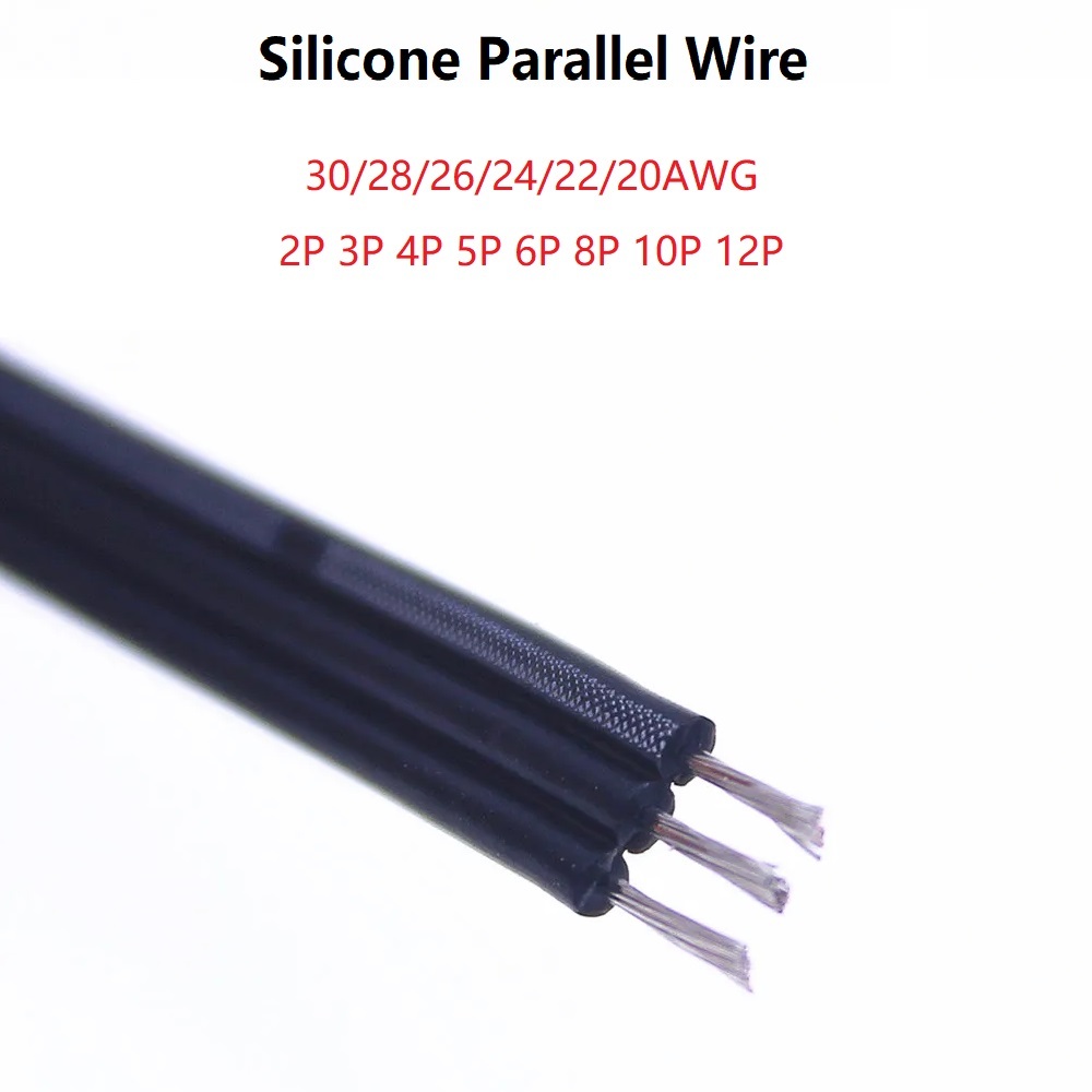 Silicone Parallel Wire สายซิลิโคนขนาน 30 28 26 24 22 20AWG Multi-core 2P 4P 6P 8P 10P 12P สาย ...