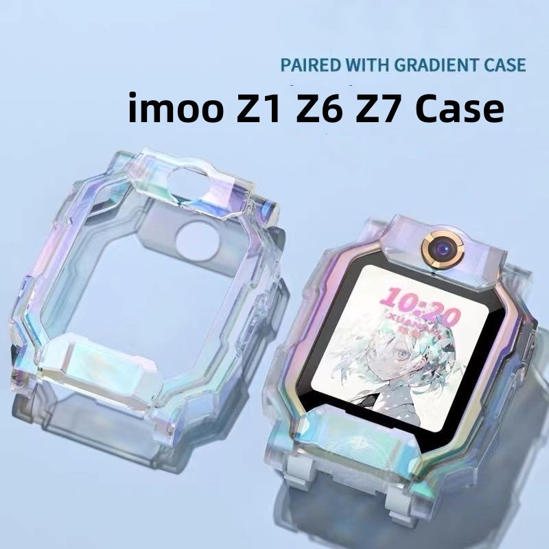 imoo กรณี Imoo Z1 Z6 Z7 เคสป้องกันพราวสีโปร่งใสป้องกันกรณีไล่โทนสีสี ...