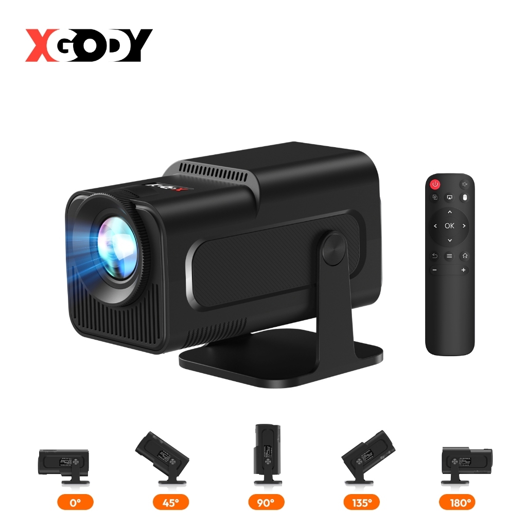 XGODY 4Kโปรเจคเตอร์hy320 Android 11 Native 1080P Dual Wifi6 BT5.0 HY300 ...