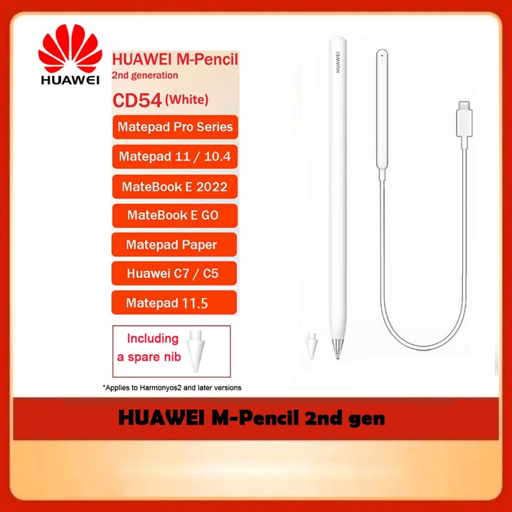 Original ยี่ห้อใหม่HUAWEI M-Pencil 2nd Gen/3rd Gen White Touch ปากกา ...