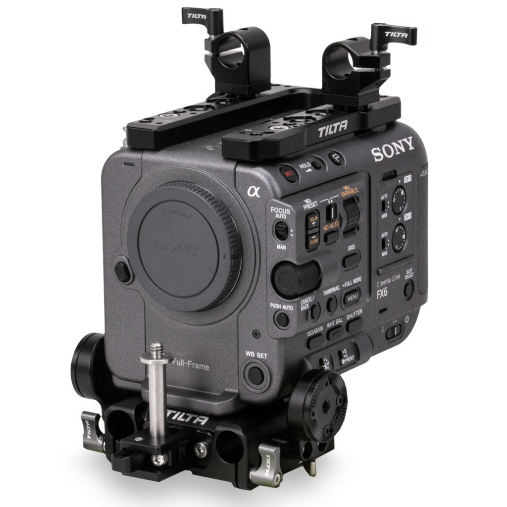 Tilta กรงกล้องสําหรับ Sony FX6 Basic Kit (แผ่นแบตเตอรี่ไม่มี) ES-T20-A อุปกรณ์ติดตั้งที่วาง ...