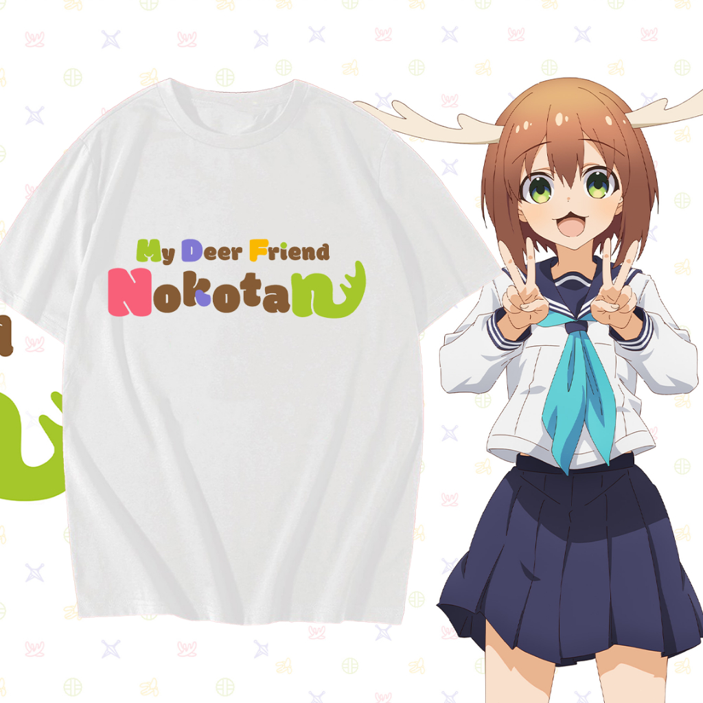 2024เสื้อMy Deer Friend Nokotan T-Shirt ผ้าCotton 100% ใส่ได้ ทั้ง ชาย ...