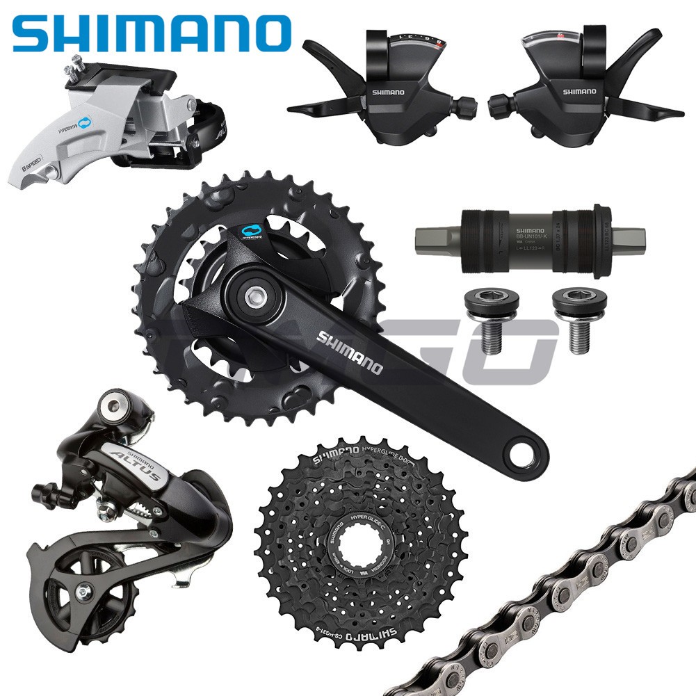 Shimano Altus M310 MTB จักรยาน 28 ความเร็ว Groupset FC-M315 Crankset BB ...