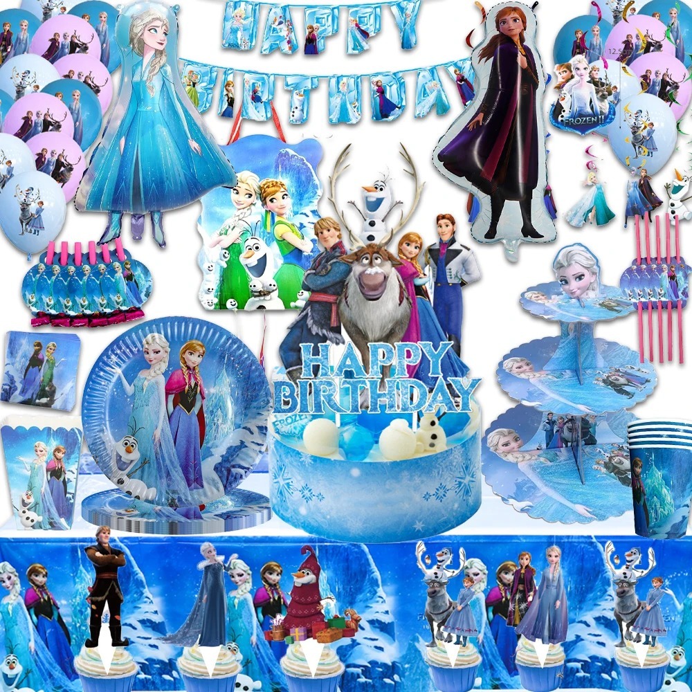 Elsa Pinata Disney Frozen Princess Birthday Party ตกแต่งทิ้งบนโต๊ะอาหาร ...