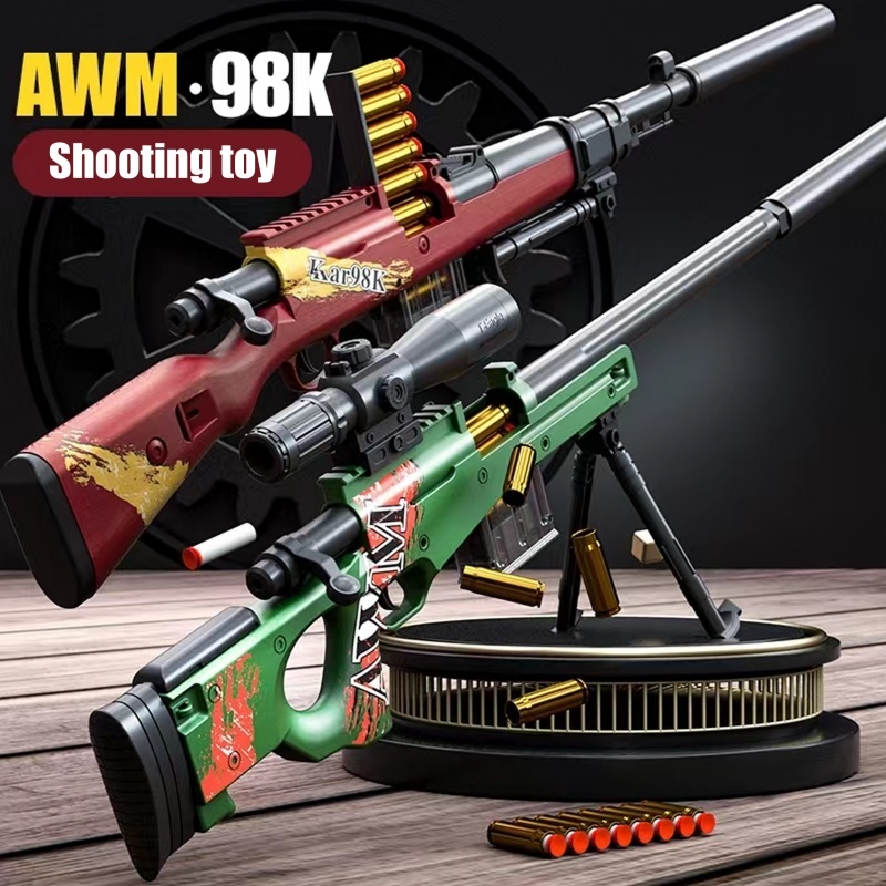 ของเล ่ นปืนพก Bullet Launcher จําลอง 98K ปืนพกรุ ่ น AWM 98K ปืนพกของเล ่ นเด ็ ก | Shopee Thailand
