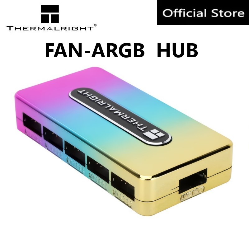 Thermalright PWM Fan Hub ARGB Hub 10-Port 4 Pin PC Fan Controller 5/12V ...