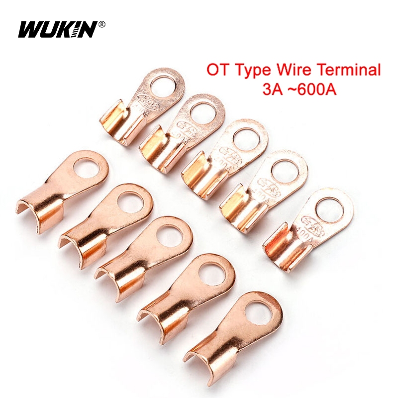 Terminal OT 3/5/10/20/30/40/50/60/100-600A Splice Wire Dia Bare Copper ...