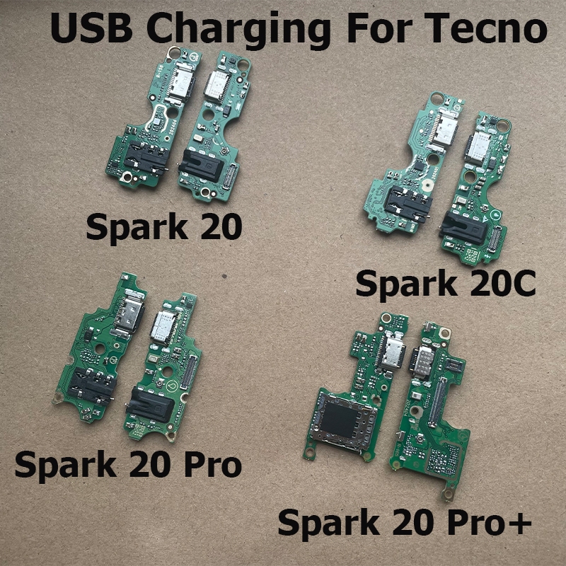 ใหม่สําหรับ Tecno Spark 20 20C 20 Pro Plus Pro + Fast USB แท่นชาร์จแจ็ค ...