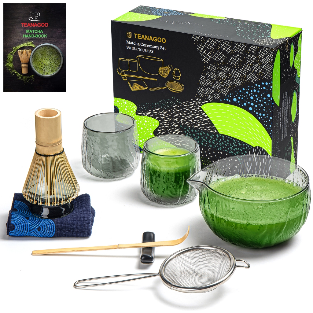 Teanagoo Matcha Set Matcha Whisk Matcha Bowl with Ste Spout Scoop ...