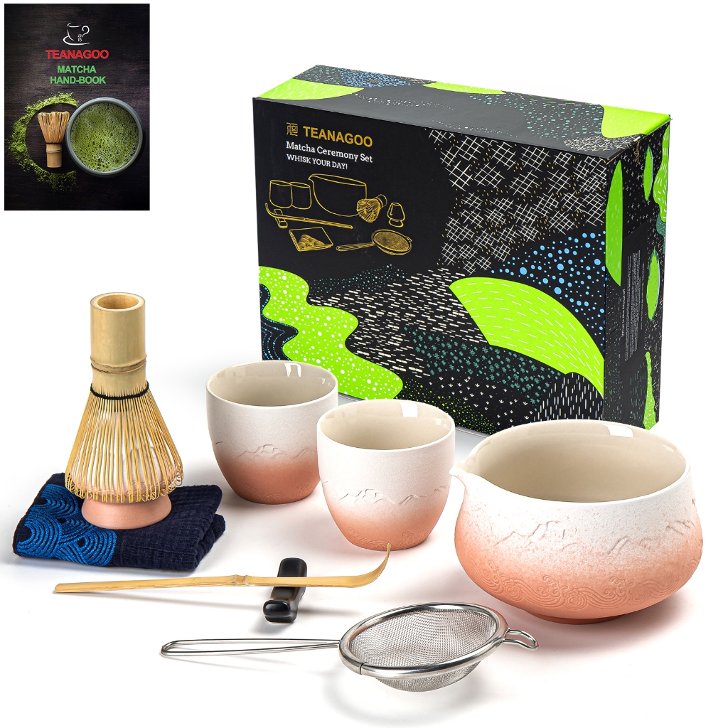 Teanagoo Matcha Set Matcha Whisk Matcha Bowl with Ste Spout Scoop ...