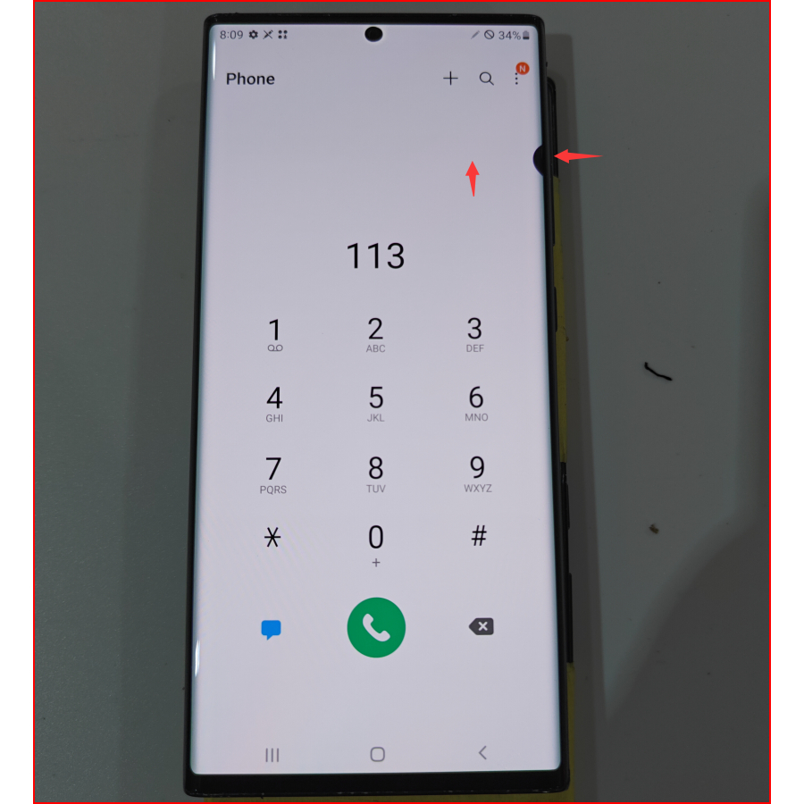 6.9 100% ทดสอบ super amoled พร้อม dot invisilve แนวนอนสายรอยขีดข่วน ...