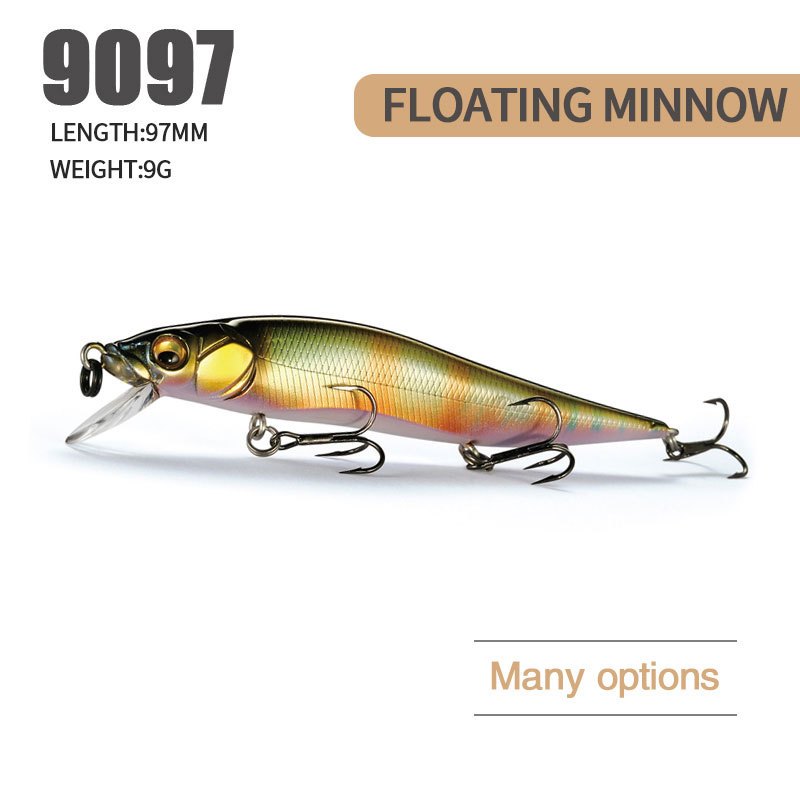 97 มม. 9 กรัม Long Shot Floating Minnow เหยื่อตกปลาเหยื่อแข็ง | Shopee ...
