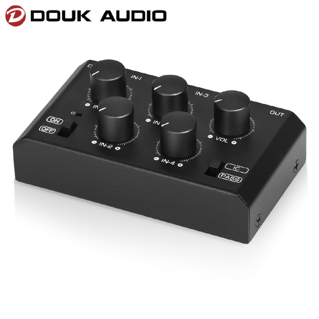 Douk Audio MC5-BX มินิสเตอริโอ 4 ช่องเครื่องผสมเสียง Ultra Low-Noise ...