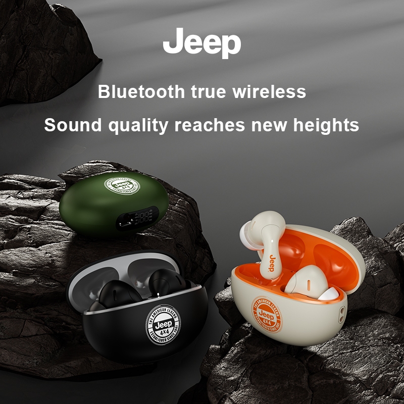 Jeep EW121 หูฟังบลูทูธ เสียงดี HD Calls โทรคุยชัด บลูทูธ 5.4 จับคู่เร็วหูฟังบลูทูธ พร้อมไมโครโฟน ...