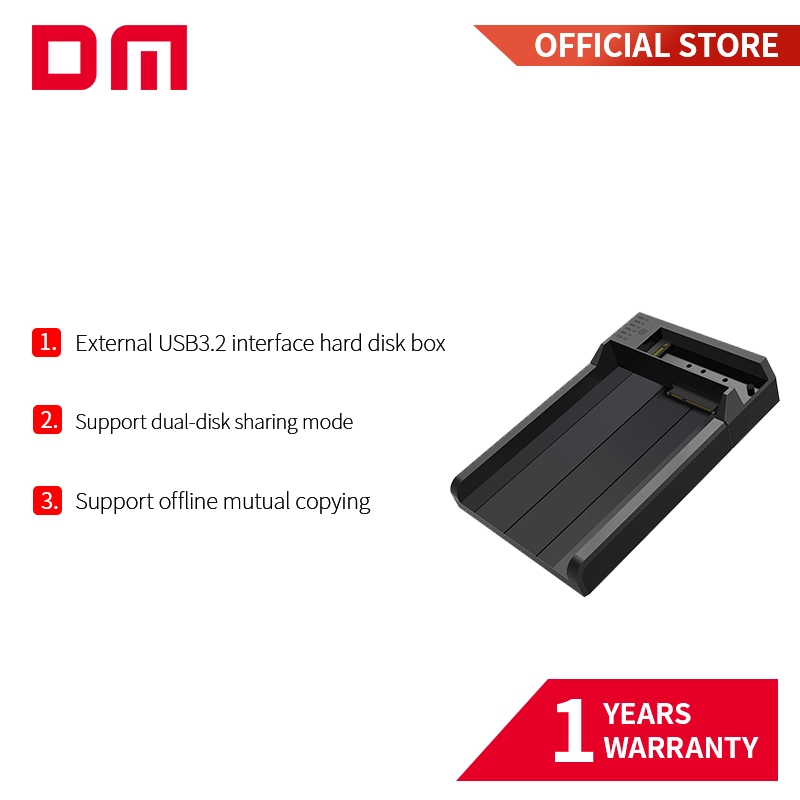 Dm M.2 PCle/SATA 2.5 3.5 นิ้วสถานีเชื่อมต่อฮาร์ดไดรฟ์ HD055 | Shopee ...