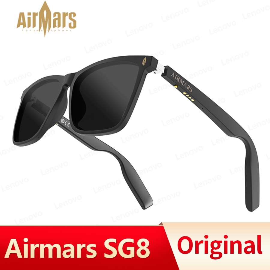 Airmars SG8 แว่นตาอัจฉริยะ บลูทูธ 5.4 ะระบบเสียงเปิดหู ฟังเพลงได้ HD Calls แว่นกันแดด พร้อม ...