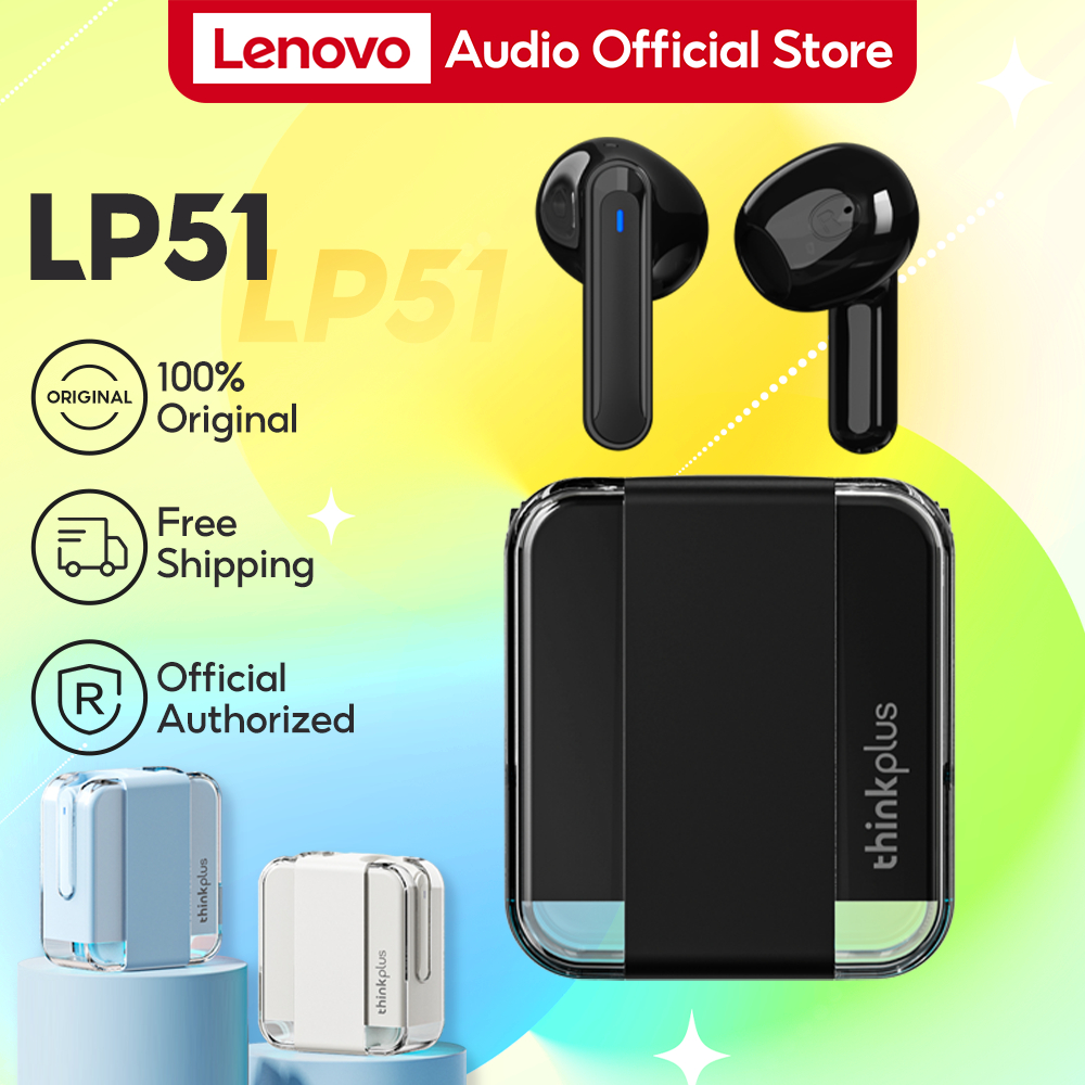 Lenovo Thinkplus LP51 บลูทูธ 5.4 TWS หูฟังไร้สายบลูทูธไฮไฟสเตอริโอกีฬาพร้อมไมโครโฟน | Shopee ...