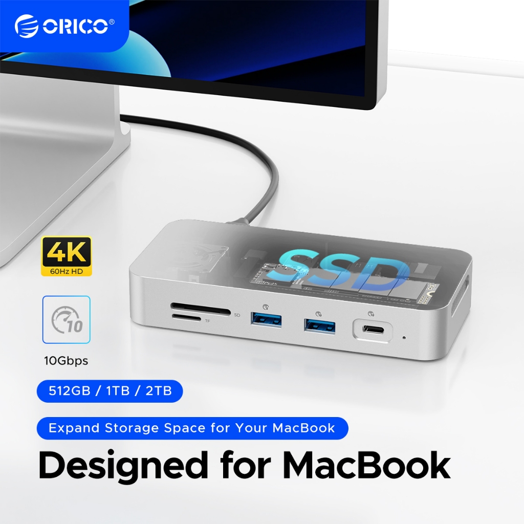 ORICO USB C Docking Station With PD100W 4K@30Hz Display USB C Built-in ...
