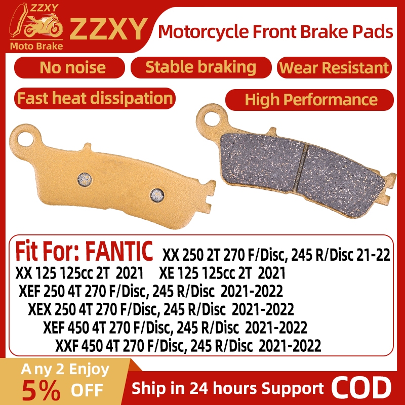 1 คู่รถจักรยานยนต์เบรคด้านหน้าสําหรับ FANTIC XX 125 125cc 2T 2021 XEF 250 4T 270 F/Disc, 245 R ...