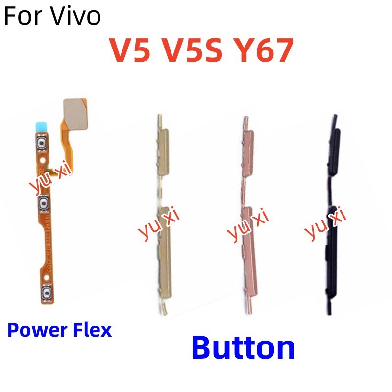 สําหรับ Vivo V5 V5S Y67 ปุ่มปรับระดับเสียงไฟปุ่มด้านข้าง Flex Cable ...
