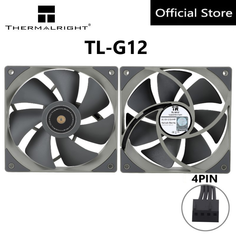 Thermalright TL-G12 พัดลม 120 มม.1500RPM พัดลม CPU Quiet คอมพิวเตอร์ 4pin PWM PC พัดลม Cooler ...