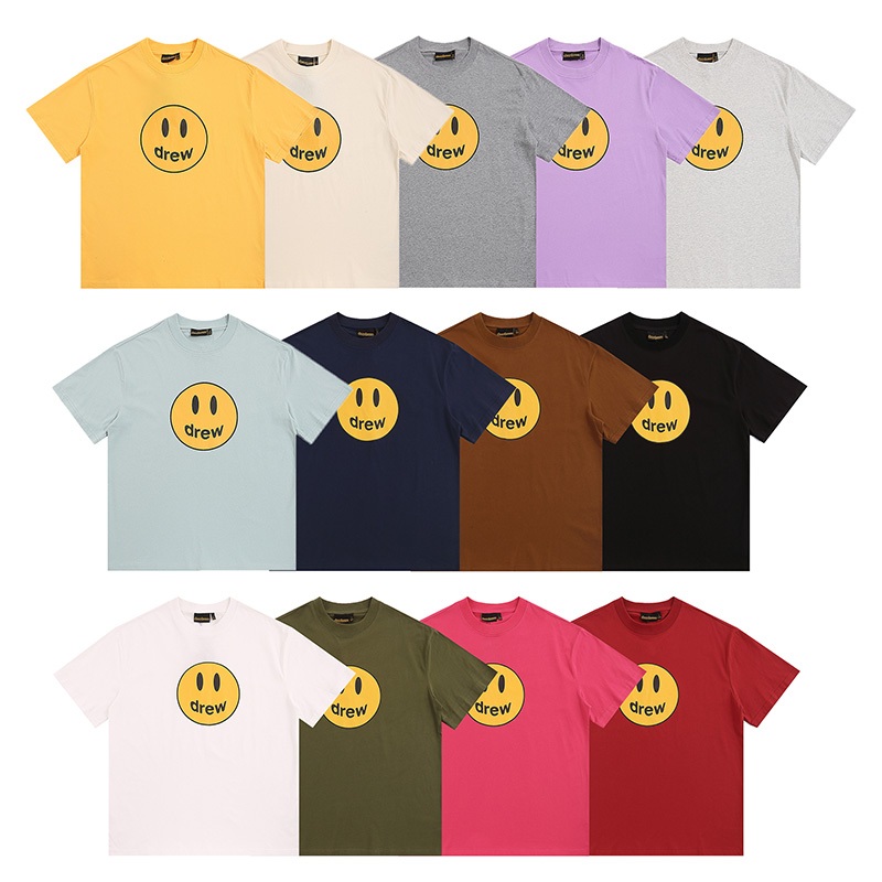 Drew House T เสื้อ Top Tee ผู้ชายผู้หญิง 1:1 คุณภาพดี Casual คู่แขนสั้น ...