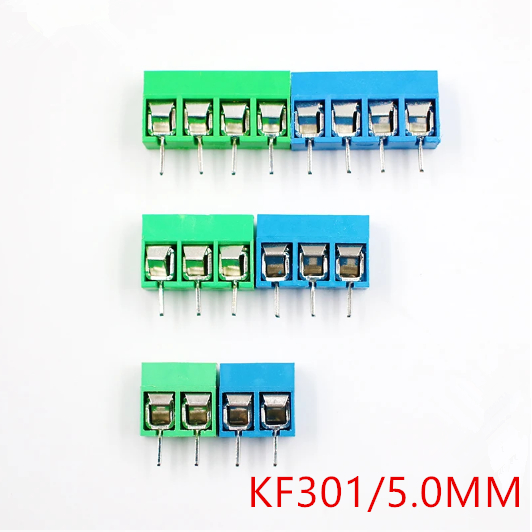 10 ชิ้น/ล็อต KF301 5.0 มม.-2P KF301-3P KF301-4P Pitch 5.0 มม.ตรง Pin 2P ...