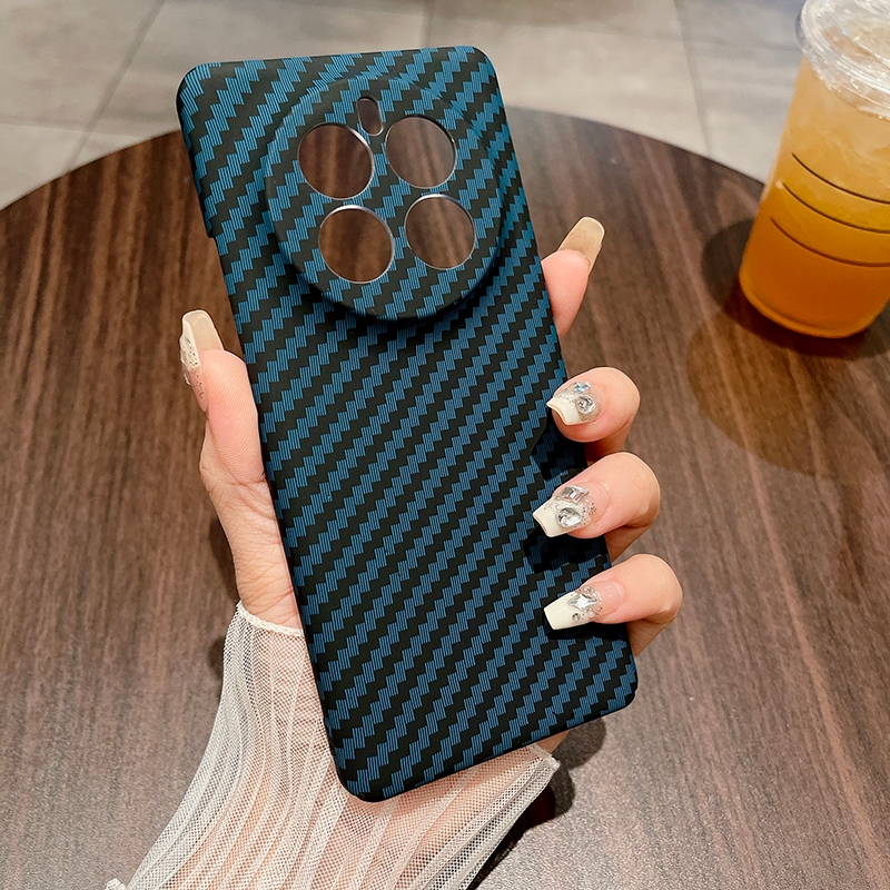 สําหรับ OPPO Realme GT5 Pro กรณี Slim Carbon fibre รูปแบบผิว Matte Hard ...