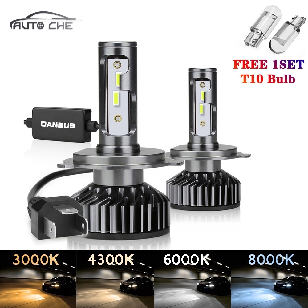 Autoche 1 คู่ LED ไฟหน้ารถหลอดไฟ 12000LM CSP 1860 H4 H7 H11 H27 9005 HB3 9006 HB4 H1 LED หมอก ...