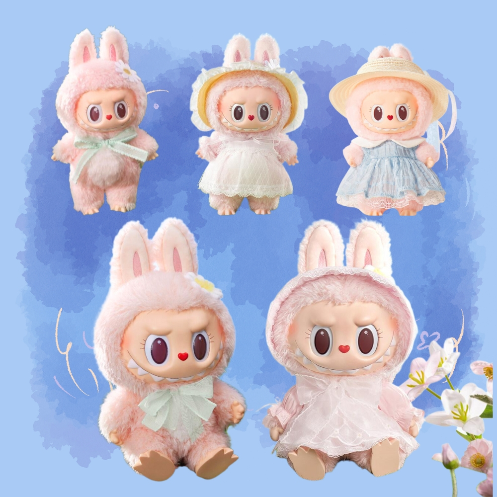 MOKOKO V1 V2 V3 The Monster Labubu Sweetheart Series Vinyl Face Plush ...