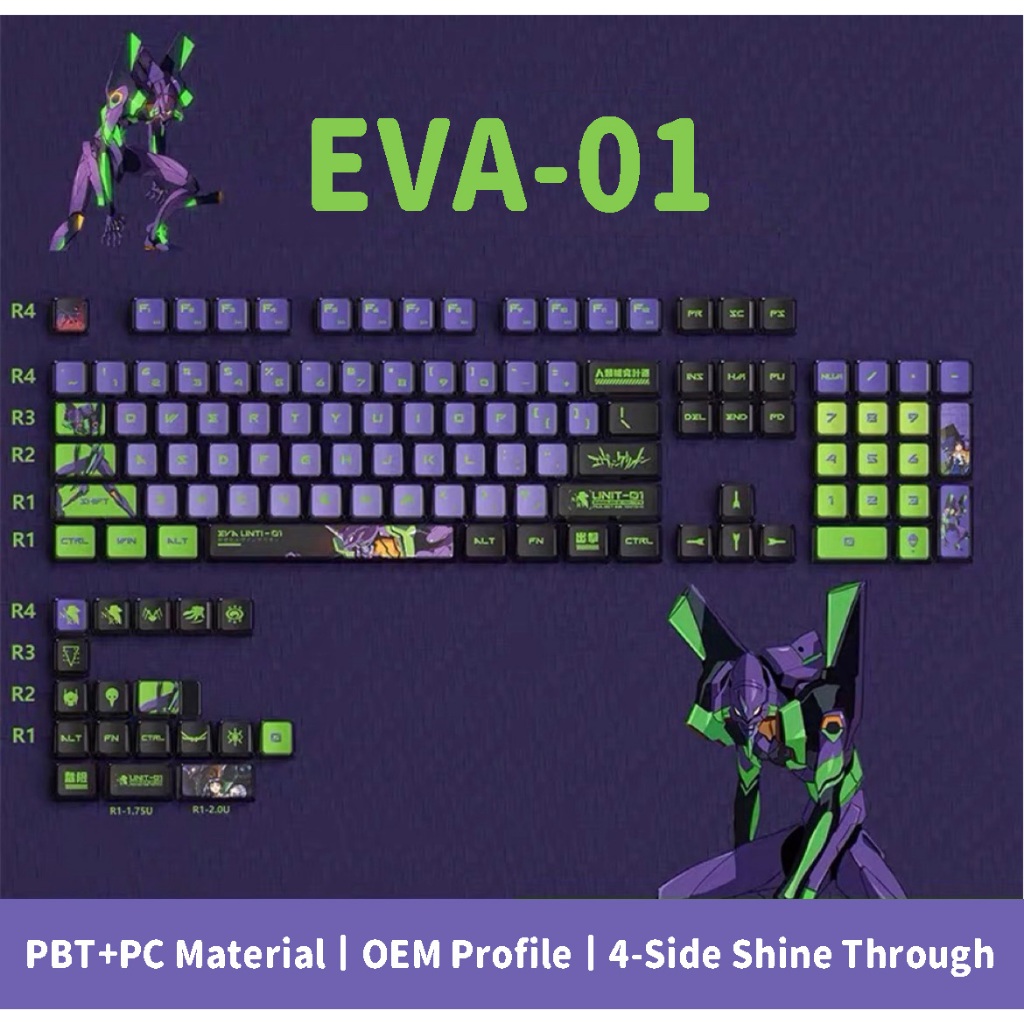 Csgo-eva พุดดิ้ง Keycaps PBT Dye-sub OEM Profile Keycap Custom Keycaps ใช้งานร่วมกับ Cherry ...