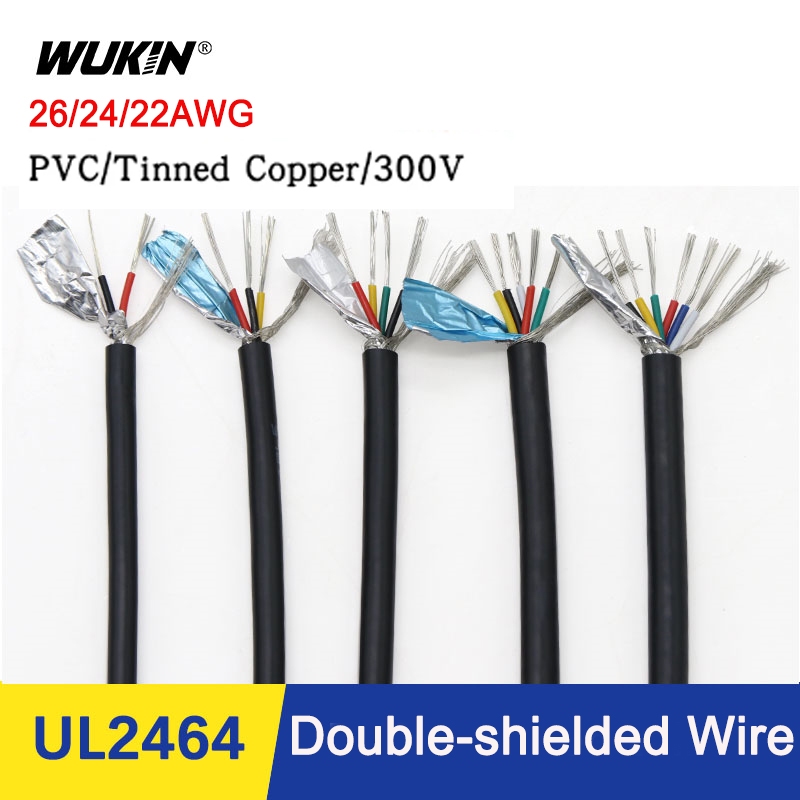 Ul2464 Double layer Shielded Sheathed Cable 2 3 4 5 6 8 10 12 Core ...