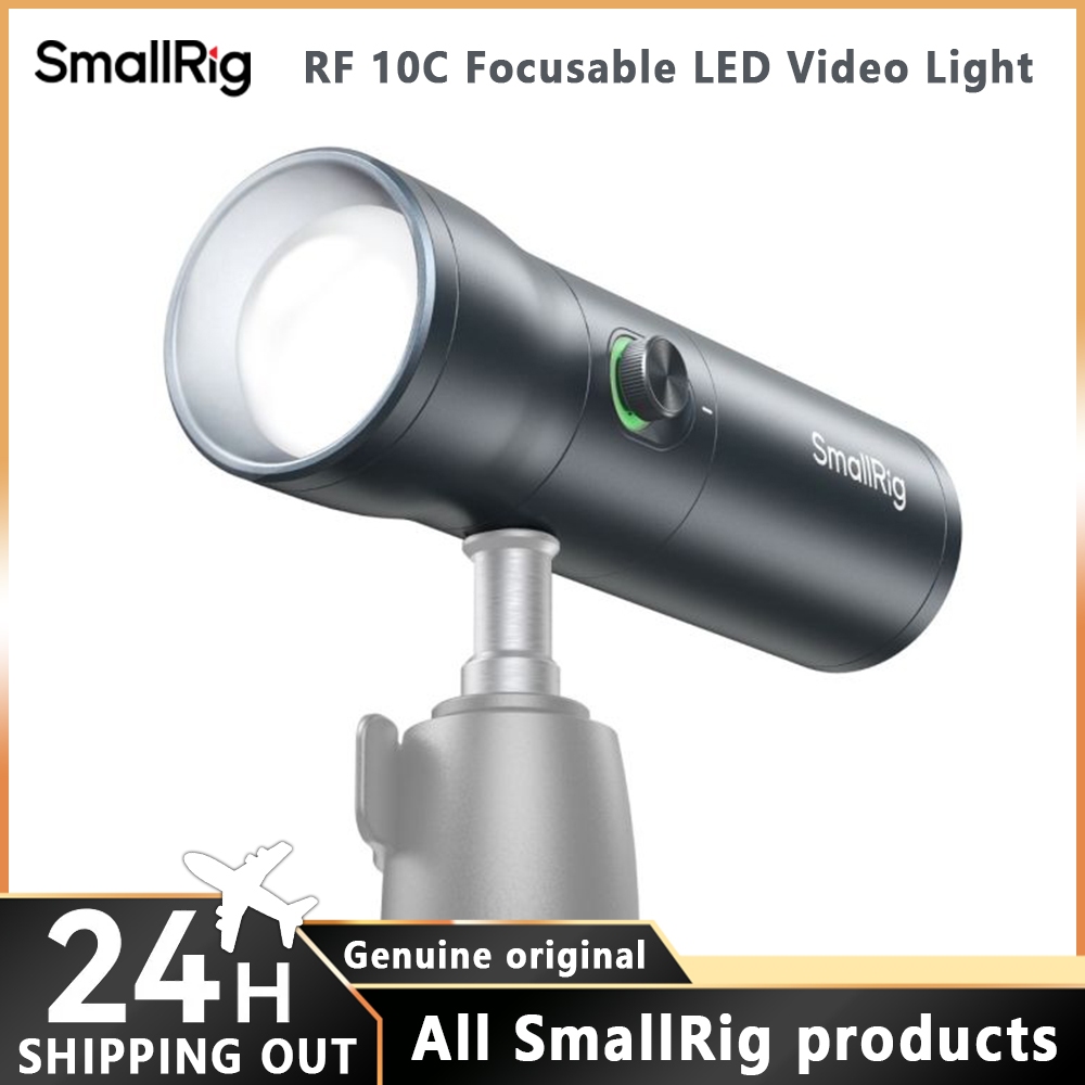 Smallrig แบบพกพา Focusable RF 10C LED Video Light, 10 W,4 สีลูกปัด,CRI 96, TLCI 98, สําหรับงาน ...