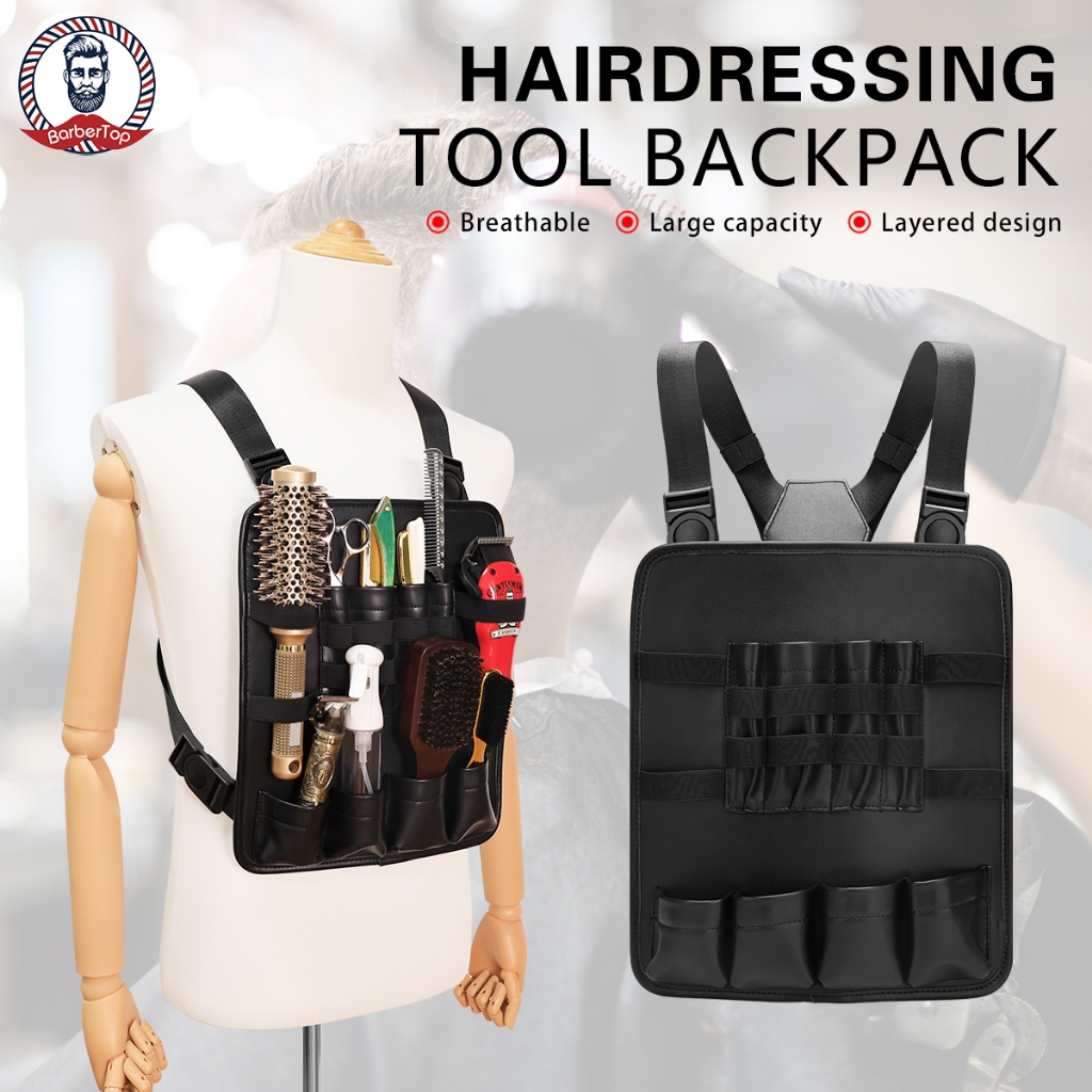 Leather Fashion & Functional Chest Rig Bag for Barbers, Stylish Haircut ...