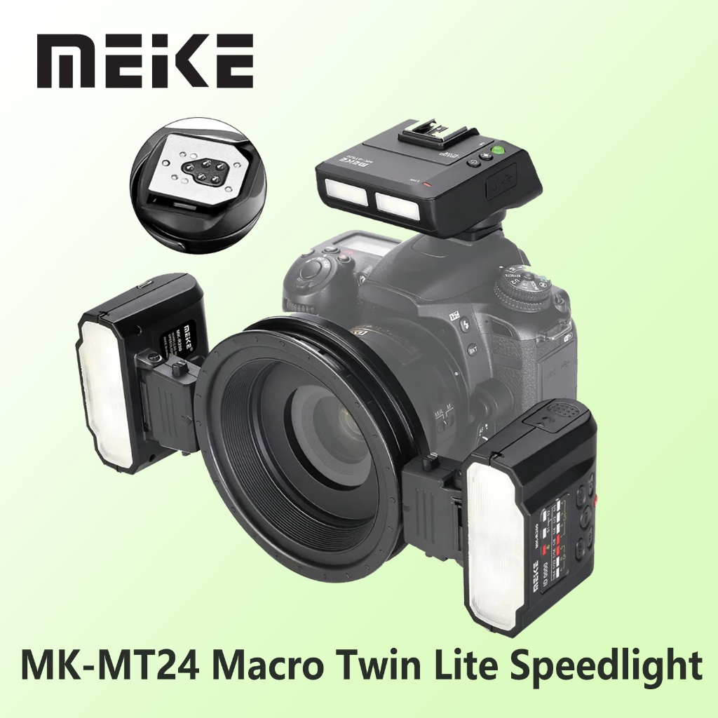 Meike MK-MT24 Macro Twin Lite Speedlight Flash สําหรับกล้อง Canon /Sony ...