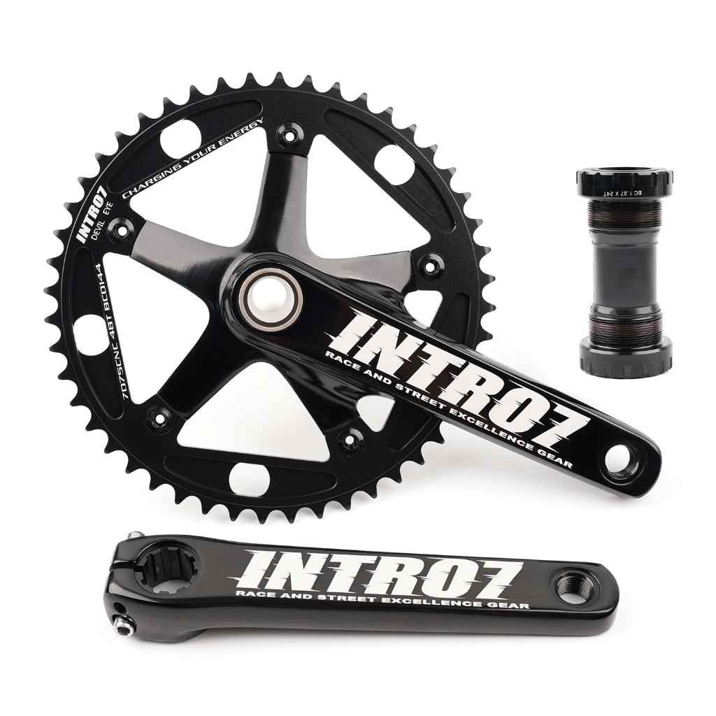 Intro7 Fixed Gear Bike Crank Set 165 มม.48T Devil Eye Crankset Fixie ...