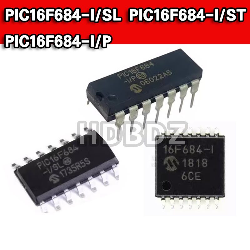 PIC16F684-I/SL PIC16F684-I/ST PIC16F684-I/P Microprocessor Chip IC MCU PIC16F684 | Shopee Thailand