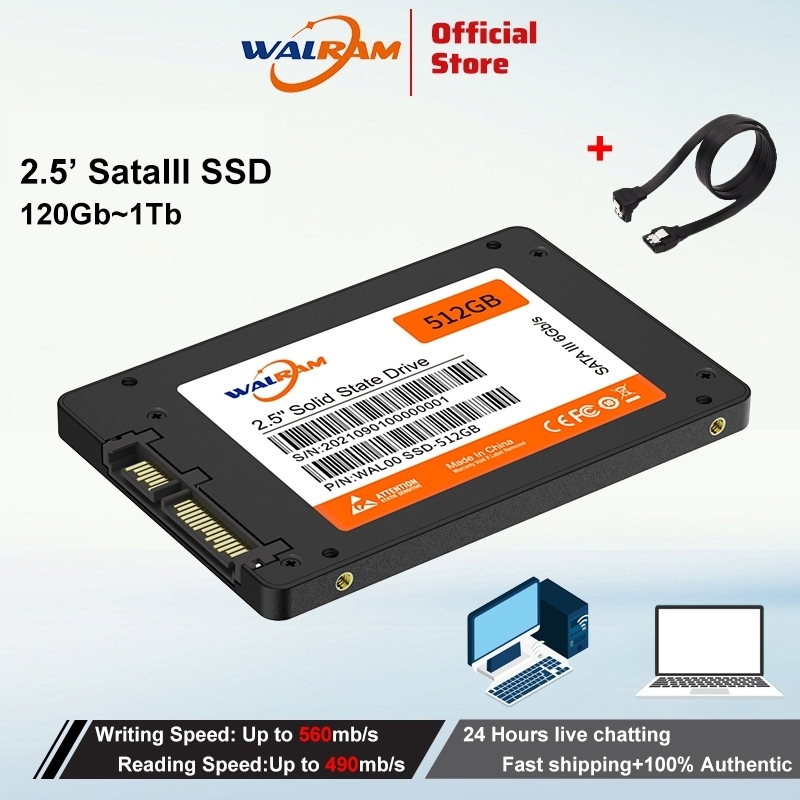 Walram 2.5'' SATA III 6Gb/s SSD 120GB 128GB 240GB 256GB 512GB 3D NAND ...