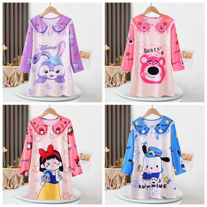 ชุดนอนแขนยาวเด็กผู้หญิงชุดนอนเด็กน่ารัก Fun nightie สําหรับ 10 - 11 ปี ...