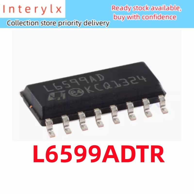 1 ชิ้น/ล็อตของแท้ L6599 L6599ADTR L6599AD SOP-16 ปรับปรุงแรงดันไฟฟ้าสูง Resonance Controller ชิป ...
