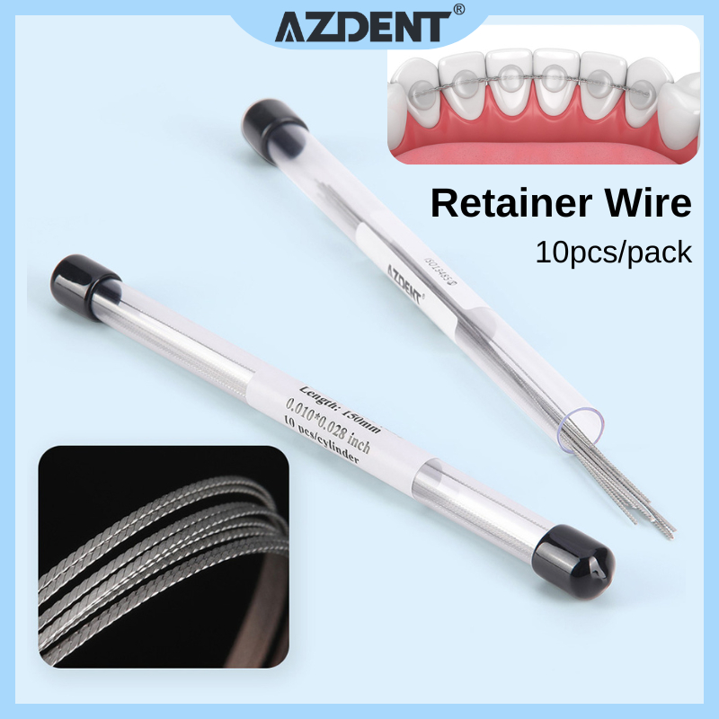 Azdent ทันตกรรมจัดฟันสแตนเลส Lingual Retainer Wire แบนตรง Twist Wires ...