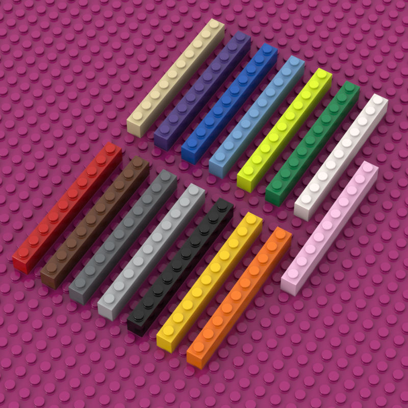 อิฐ DIY Building Blocks MOC 1x10 จุดตัวเลขอิฐ 1*10 จุดการศึกษา Creative ใช้งานร่วมกับ 6111 ของ ...