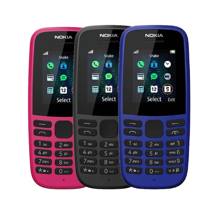 Nokia 105 Nokia Phone Keypad Feature Phone 800mAh Single Sim พร้อมเกม ...